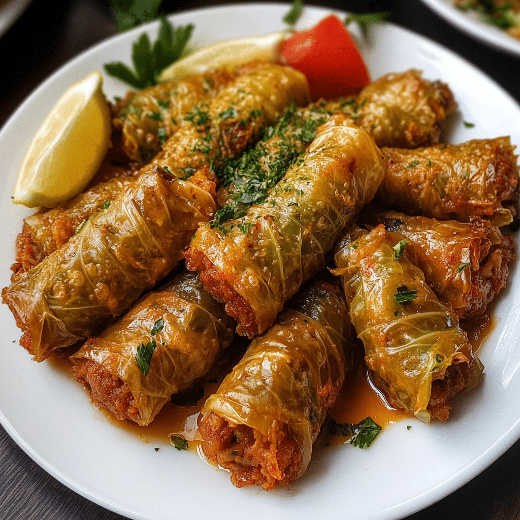 Lahana Sarma (Stuffed Cabbage Rolls)