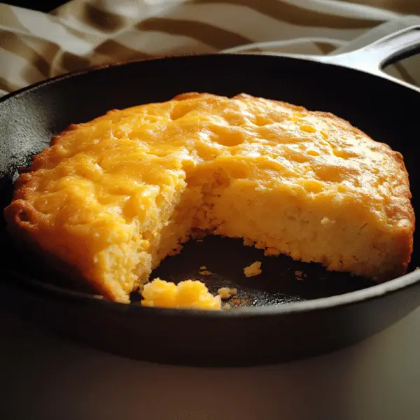 Southern Skillet Cornbread with Cheddar
