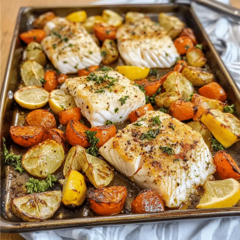 Baked Cod Sheet Pan
