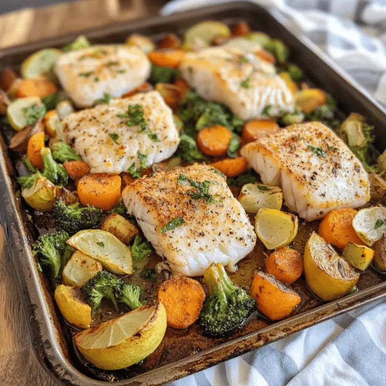 Baked Cod Sheet Pan