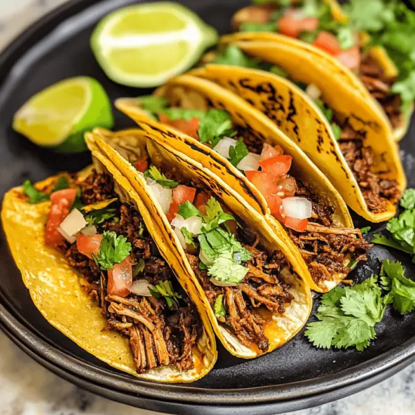 Crispy Chipotle Shredded Beef Tacos