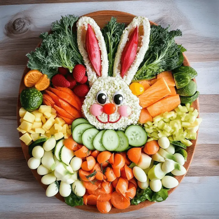 Easter Bunny Veggie Tray
