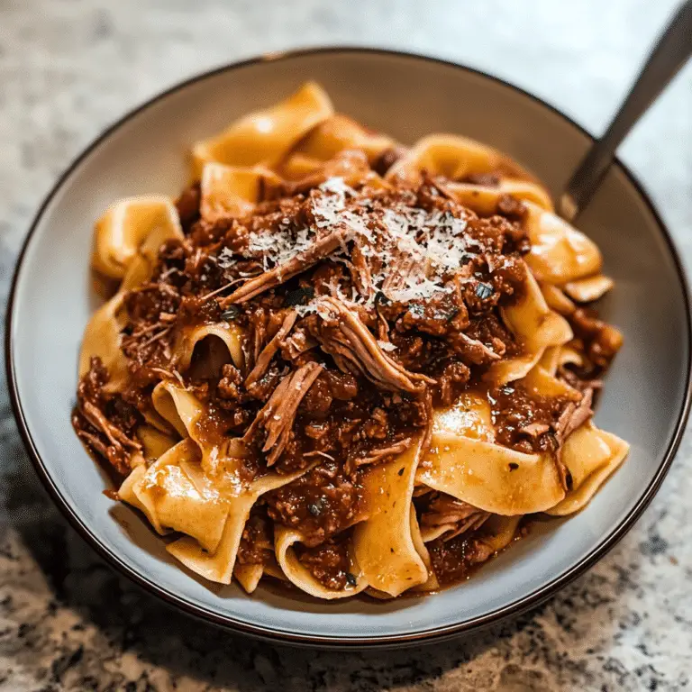 Shredded Beef Ragu with Pappardelle