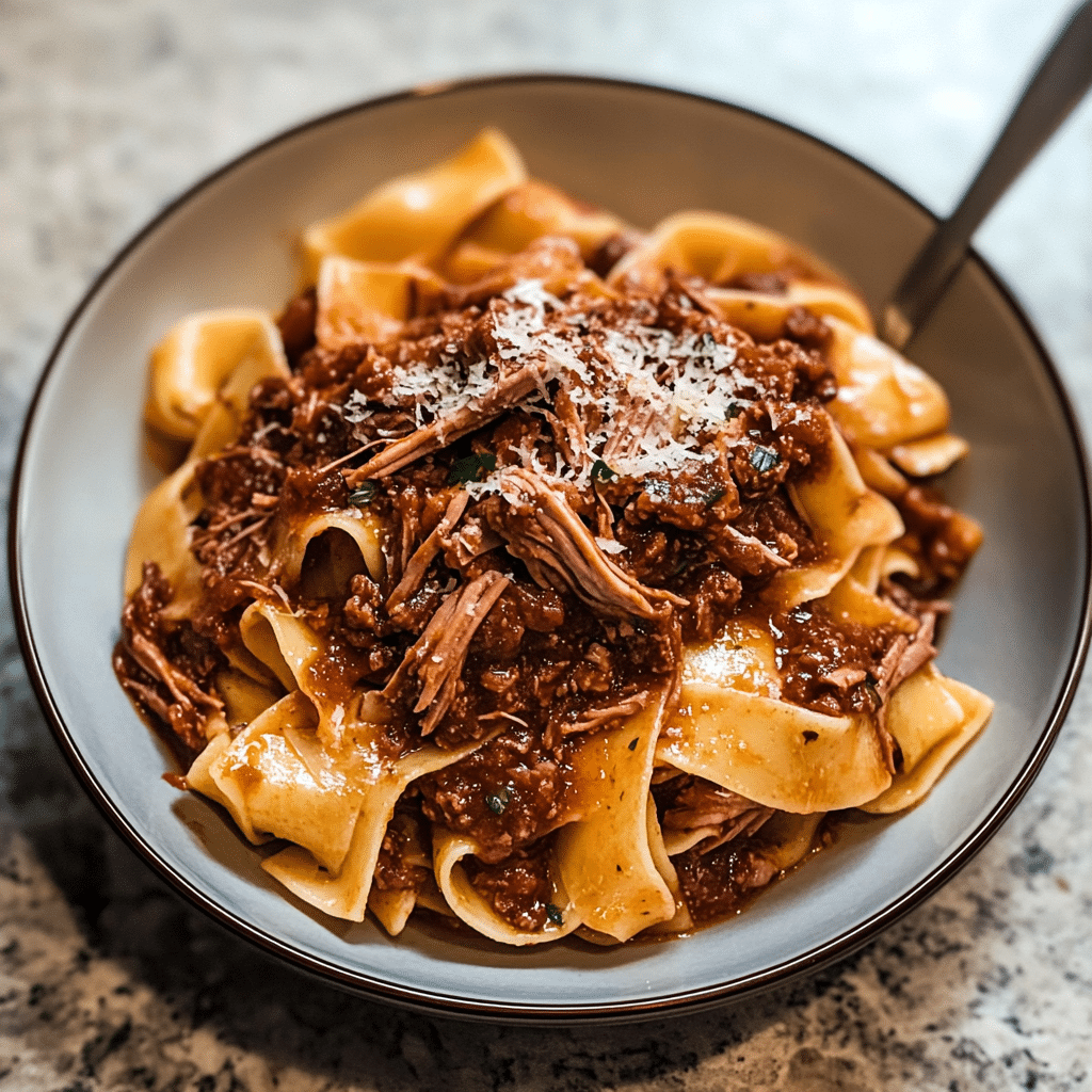 Shredded Beef Ragu with Pappardelle