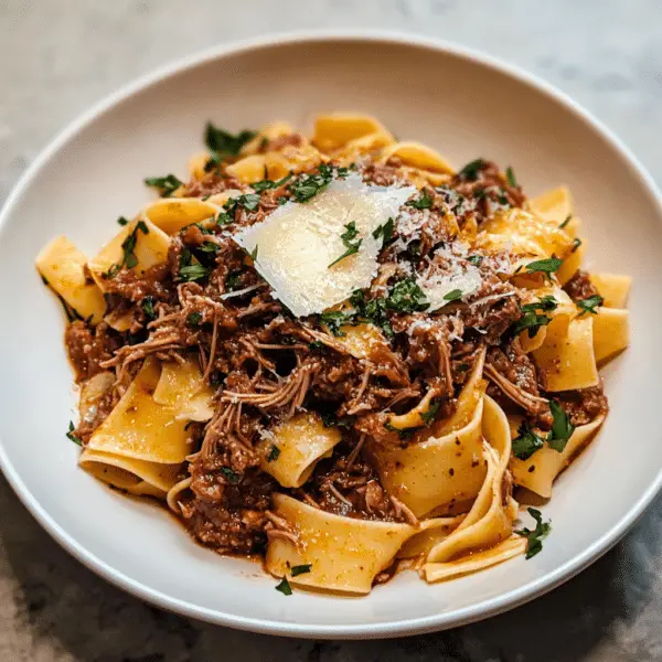 Shredded Beef Ragu with Pappardelle