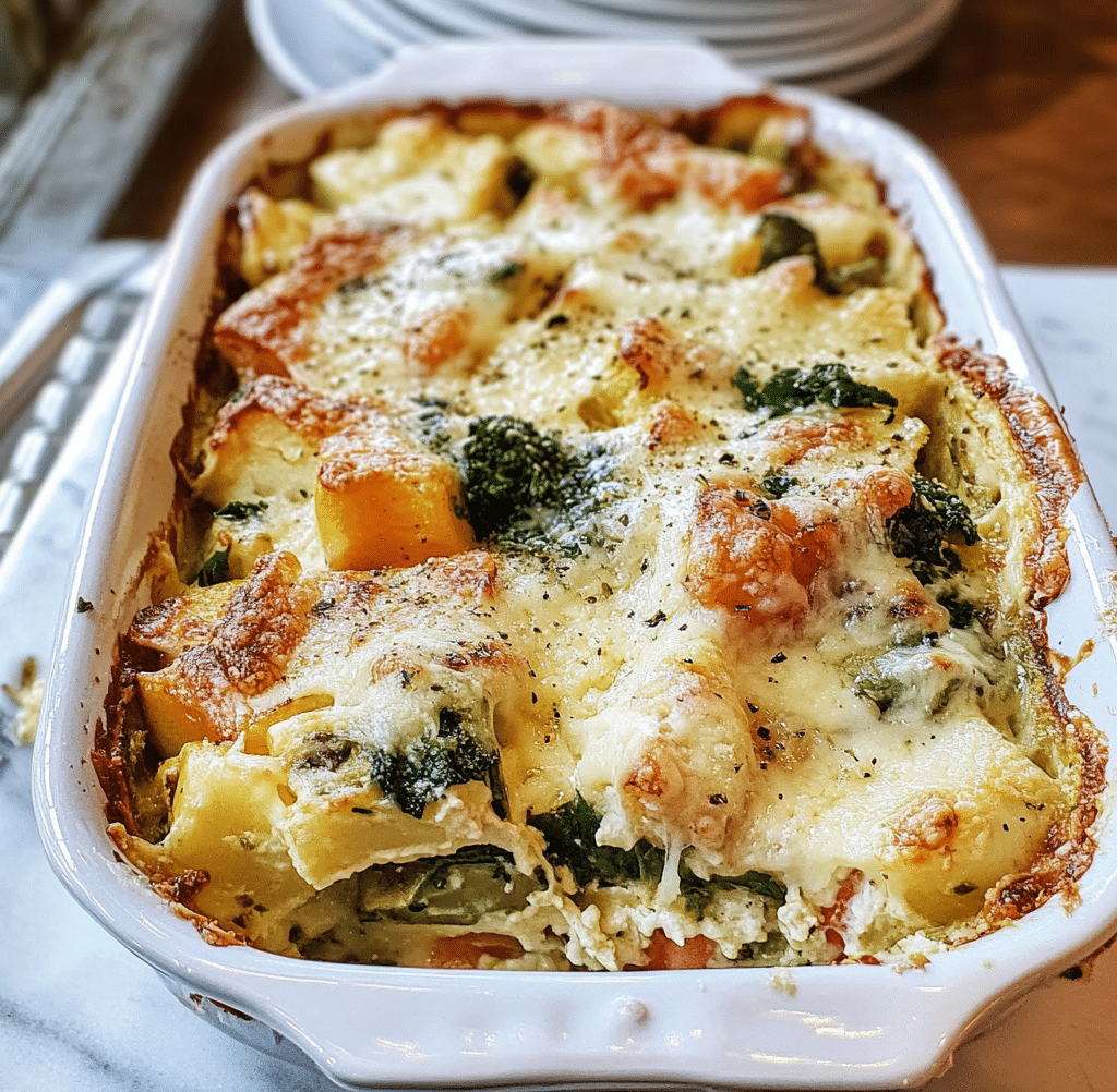 Vegetable-Cheese Strata