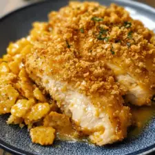 Cheesy Ritz Cracker Chicken