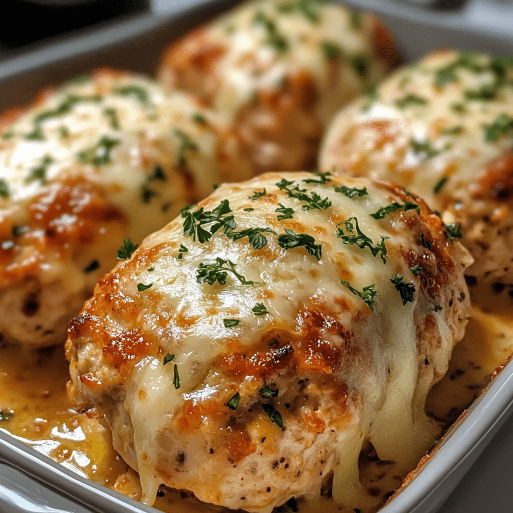 Garlic Parmesan Chicken Meatloaves