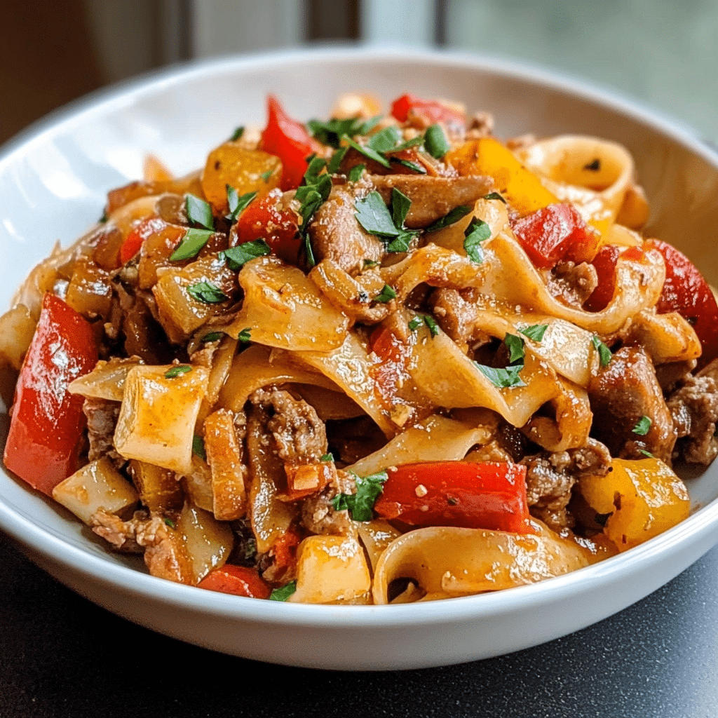 Italian Drunken Noodles Recipe