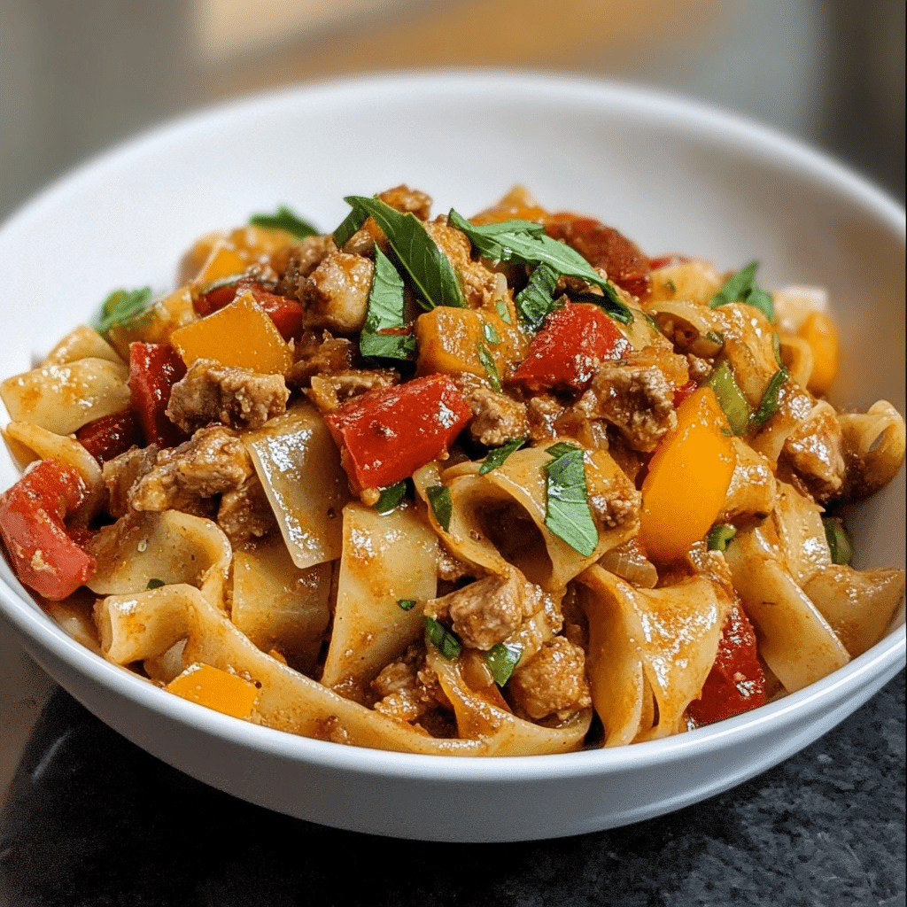 Italian Drunken Noodles Recipe
